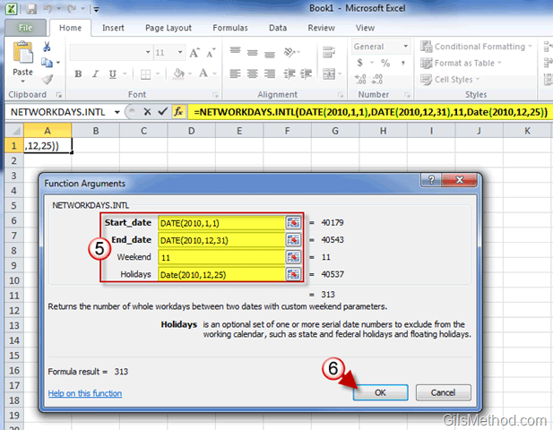 Use The NETWORKDAYS INTL Function To Calculate Workdays Using Excel 