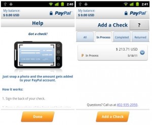 Deposit Your Checks Via PayPal’s Mobile App